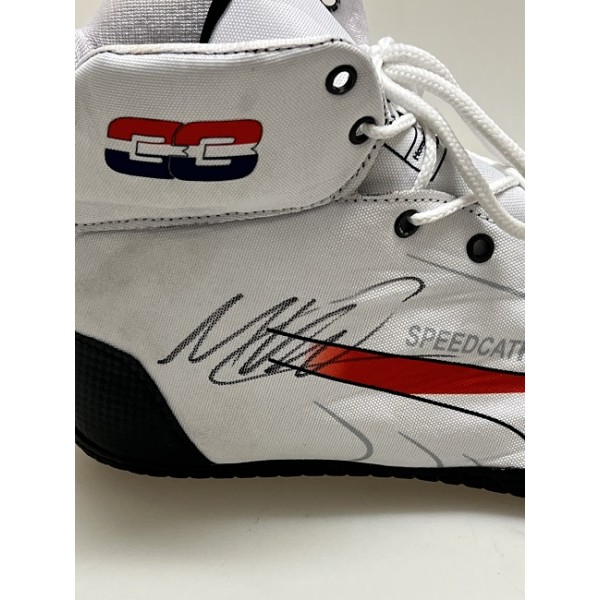 Max Verstappen Hand Signed Racing Boot + Photo Proof - Around The ...